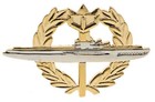 USN Navy Submarine Wreath Two Tone 1 1/2 inchGold Overlay pin H16155 ...
