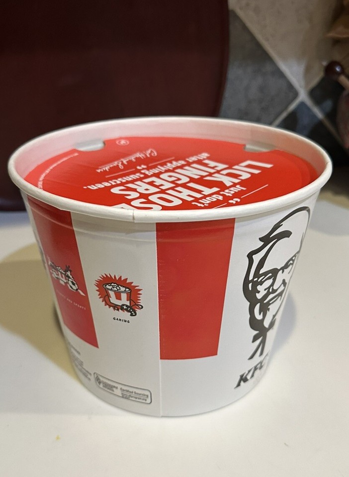 2015 KFC KENTUCKY FRIED CHICKEN BUCKET LID COLONEL SANDERS 5.5x7.25 ...