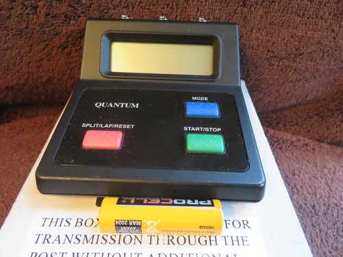 NEW QUANTUM STOPCLOCK STOPWATCH W/EXTERNAL SWITCHING SOCKETS STOPCLOCK ...