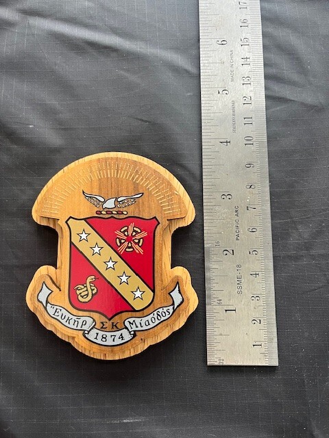 Sigma Kappa Double Raised Wood Crest Shield NEW, LICENSED | eBay