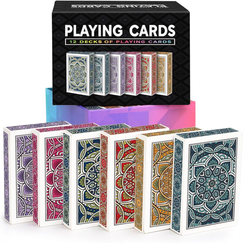 Playing Cards 12 Pack,Decks of Cards,Poker Cards Set Standard Playing ...