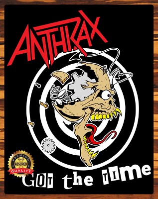Anthrax - Got The Time - 1990s - Music - Metal Sign 11 x 14 | eBay