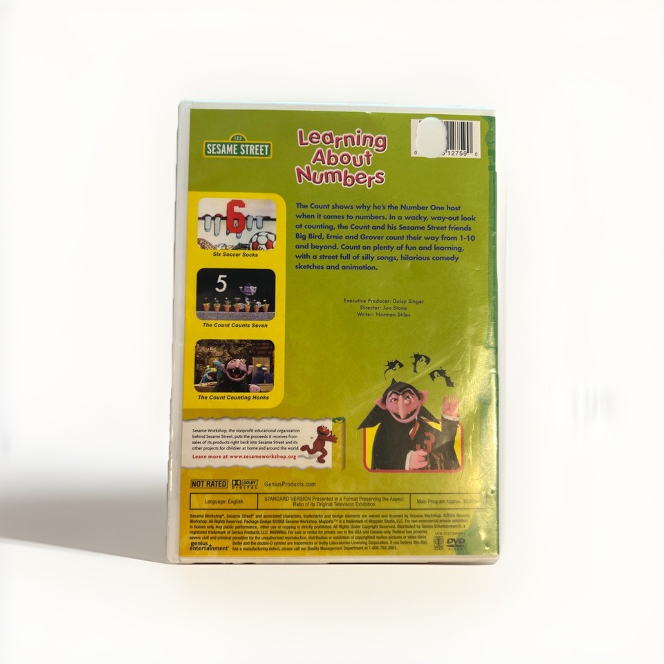 Sesame Street Learning About Numbers DVD 2008 VG+++ | eBay