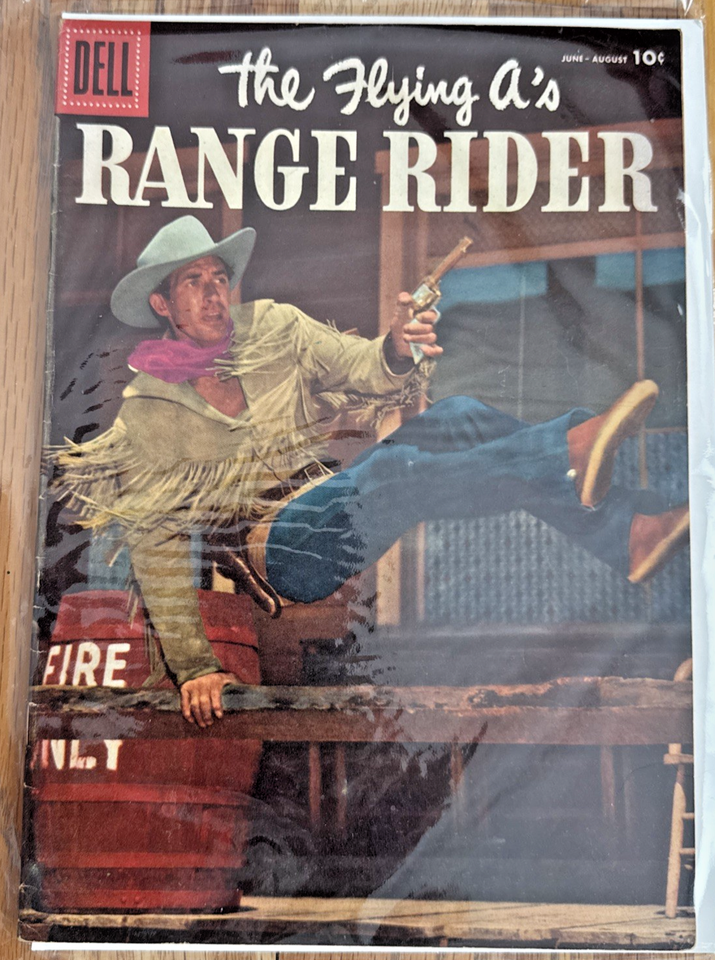 Lot 6 Dell Range Rider Comics Flying A Photo Covers Western 10¢ Issues ...