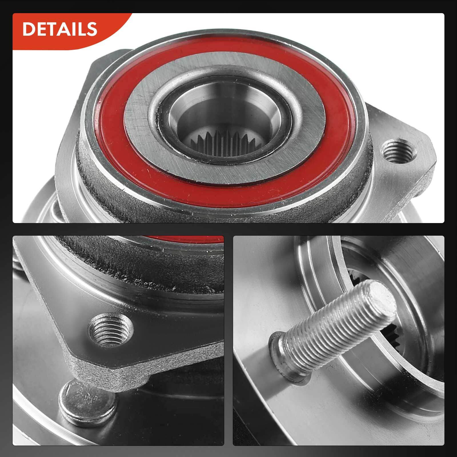2x Front Wheel Bearing Hub for Jeep Cherokee XJ ZG ZJ Wrangler ZJ 1994 ...