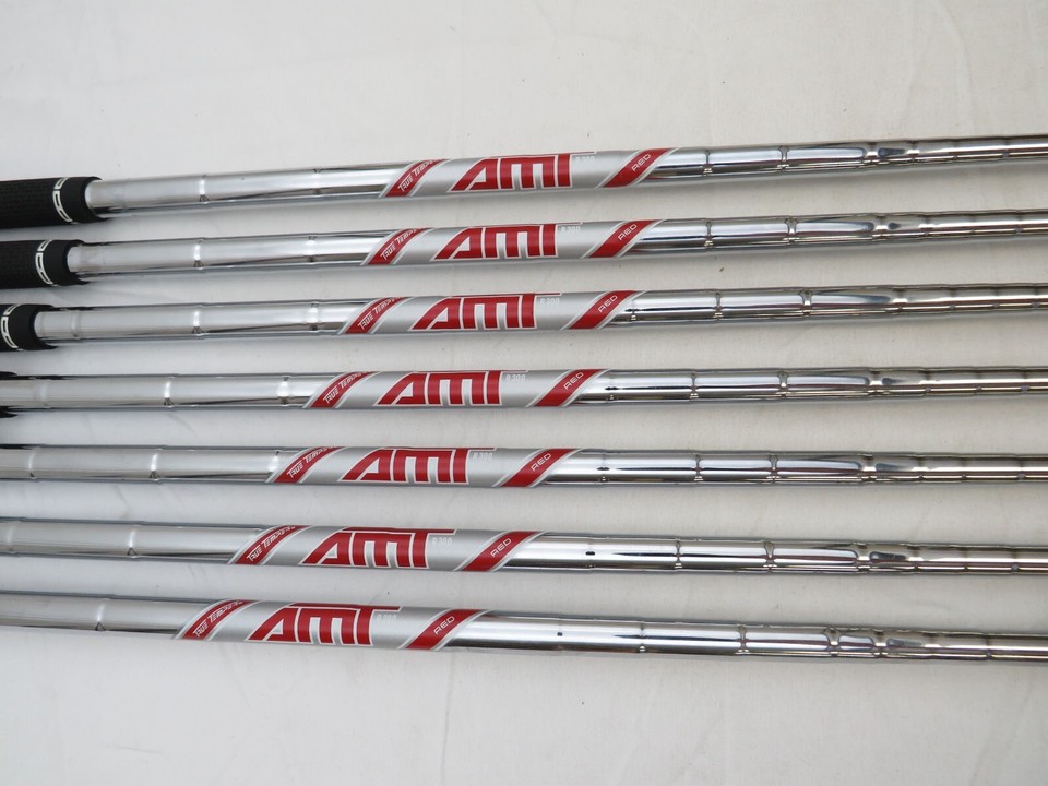 Used Titleist T350 Iron Set 5-PW+48* TT AMT Red R300 Regular Flex Steel ...