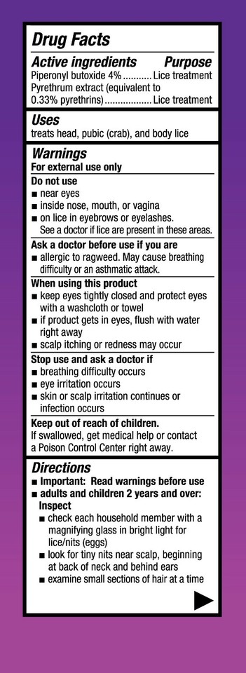 Zap® Lice Killing Shampoo, Ages 2 & Up 4 FL OZ -Trusted for 30 Years ...