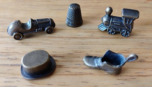 Monopoly Bronze Colored Movers Game Replacement Pieces - 5 Piece Set ...