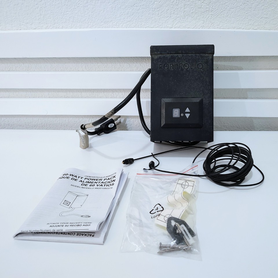 Portfolio Landscape Black Finish Low Voltage 60 Watt Power Pack ...