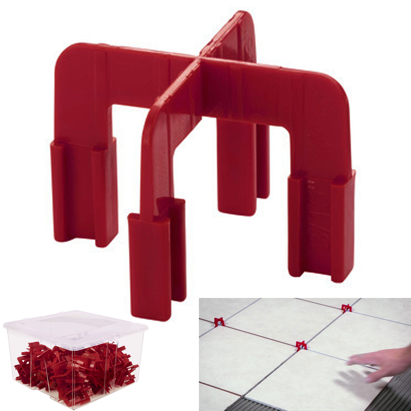 100 Reusable Leveling Wedges Tile Spacers System Leveler Installation ...