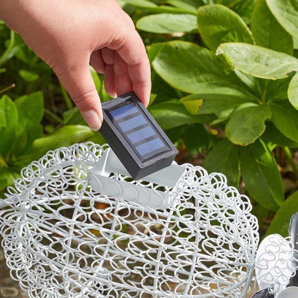 Replacement Battery & Solar Power Panel Light | Garden Lanterns Figures ...