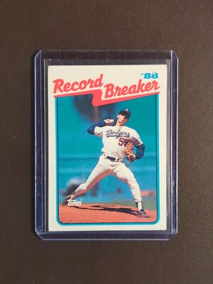 1989 Topps #5 Orel Hershiser MLB Baseball - Sports Trading Card ...