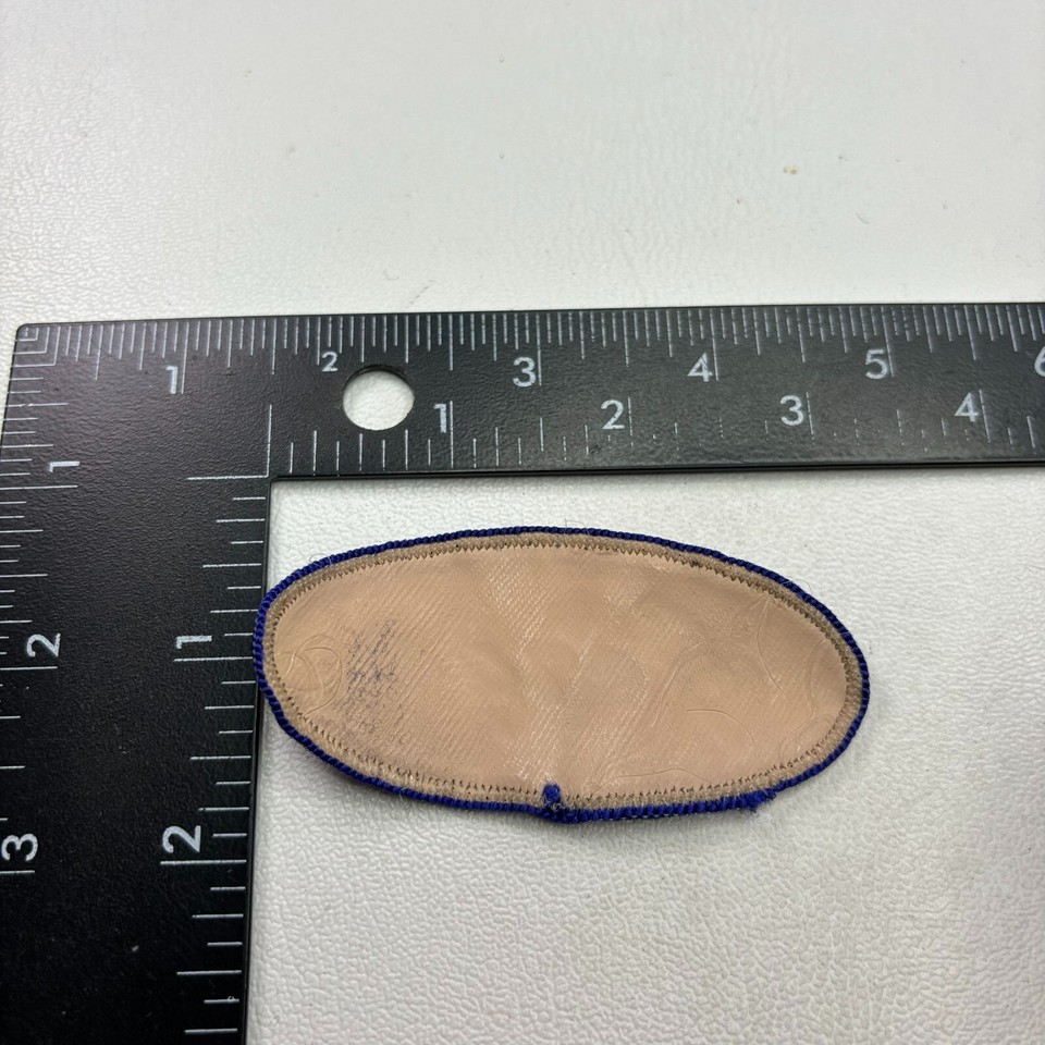 USED Retro Blue Letter Cursive Oval JORGE Name Patch (Uniform, Worker ...