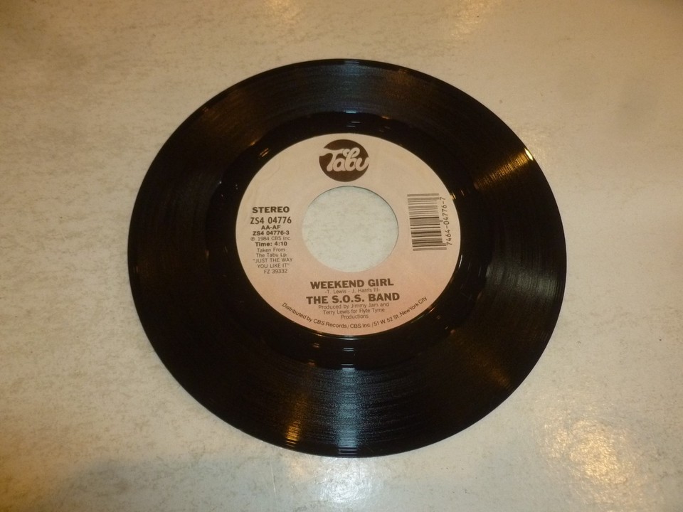 THE S.O.S. BAND - Weekend Girl - 1984 USA 2-track 7" Juke Box Vinyl ...