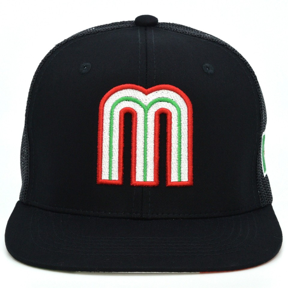 Mexico Snapback Hat Flag 3D M Embroidery Mexico Baseball Acrylic Cap ...