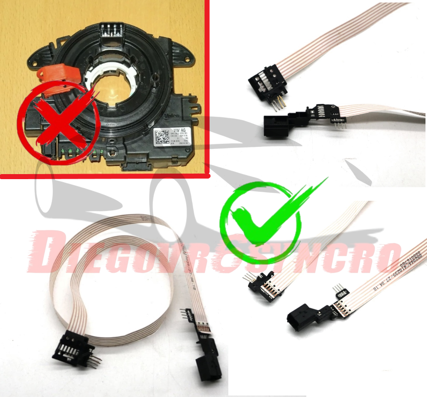 CABLE FFC,FLEXO ANILLO,ARO AIRBAG PARA VOLKSWAGEN,SKODA,SEAT,AUDI ...