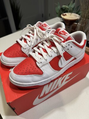 University Red Nike Dunks Size 10 (Used) 195238789275| eBay