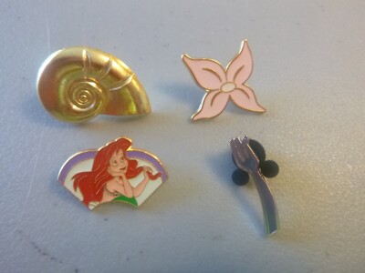 Disney Pins - 4 pins - Little Mermaid - Ariel | eBay
