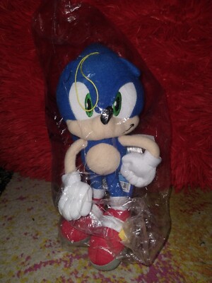 SONIC The HEDGEHOG PLUSH - fist hand plush 10" AUTHENTIC SEGA 🆕 | eBay