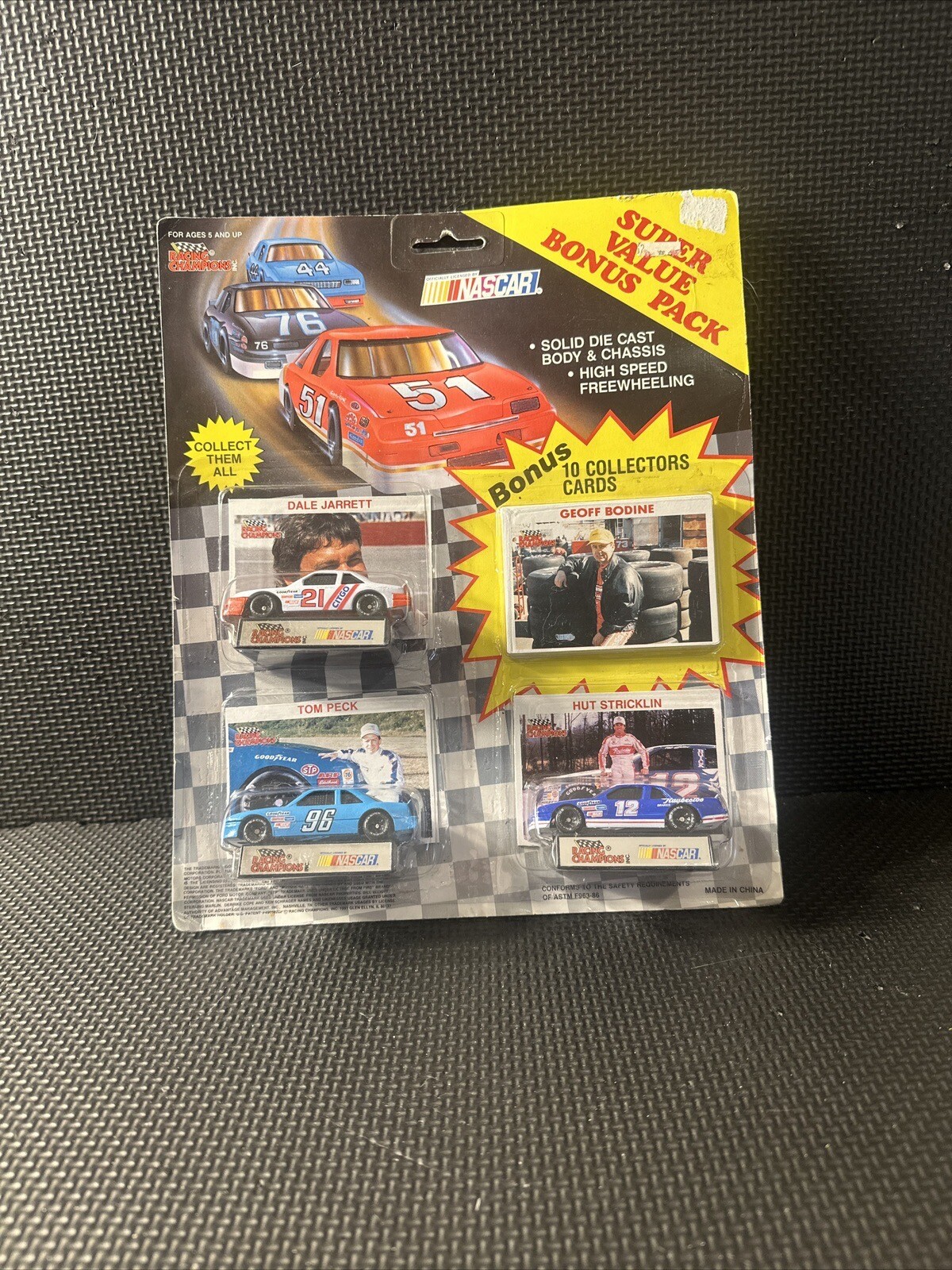 1991 Racing Champions NASCAR Super Value Bonus Pack Dale Jarrett Tom ...
