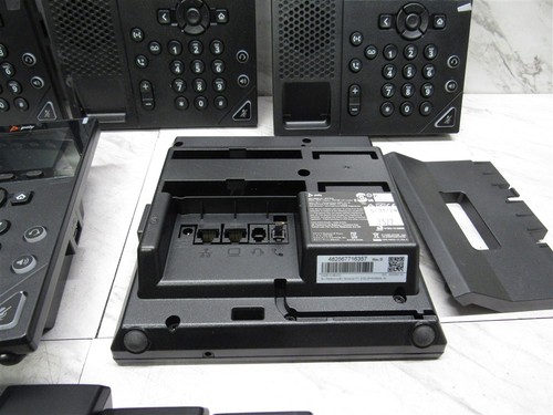 Lot of 5 Polycom VVX 350 Gigabit IP Desktop Office Phones POE TESTED ...