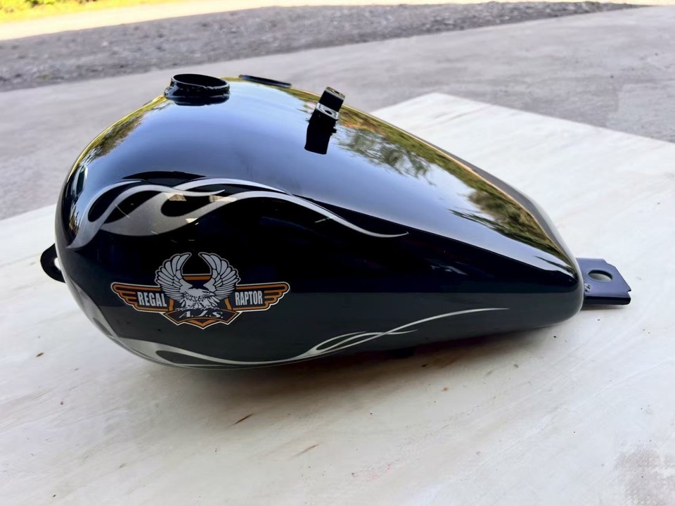 Project Bobber Chopper Custom Medium Style Motorcycle Fuel Tank Black ...