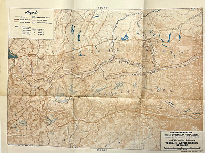 Original WW2 German; 12th Army Group Intelligence Map; April 1945 | eBay
