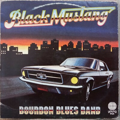 7" BOURBON BLUES BAND "BLACK MUSTANG" FUNK SOUL GROOVE 83' VG+ BRAZIL ...