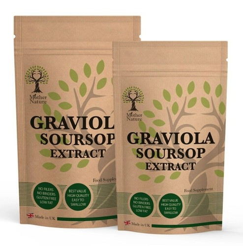 Graviola Capsules 500mg Natural Graviola Soursop Fruit Extract ...