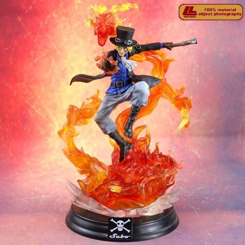 Anime One Piece Entei Fire Fist Dragon Claws Sabo Brother Figure Statue ...