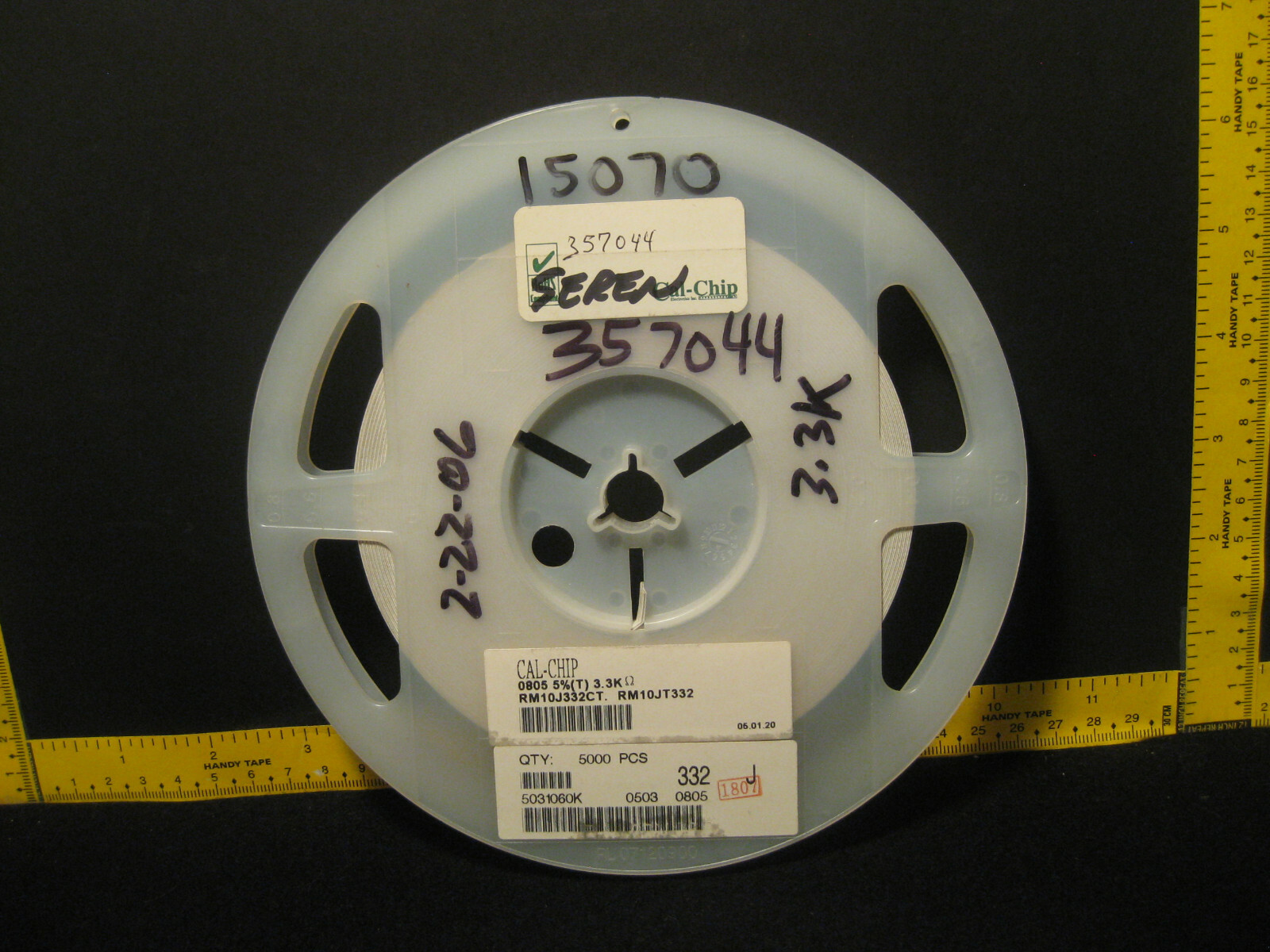 RM10J332CT Cal-Chip Resistors RES0805 5% 3.3K OHM Reel of 2500+/- | eBay