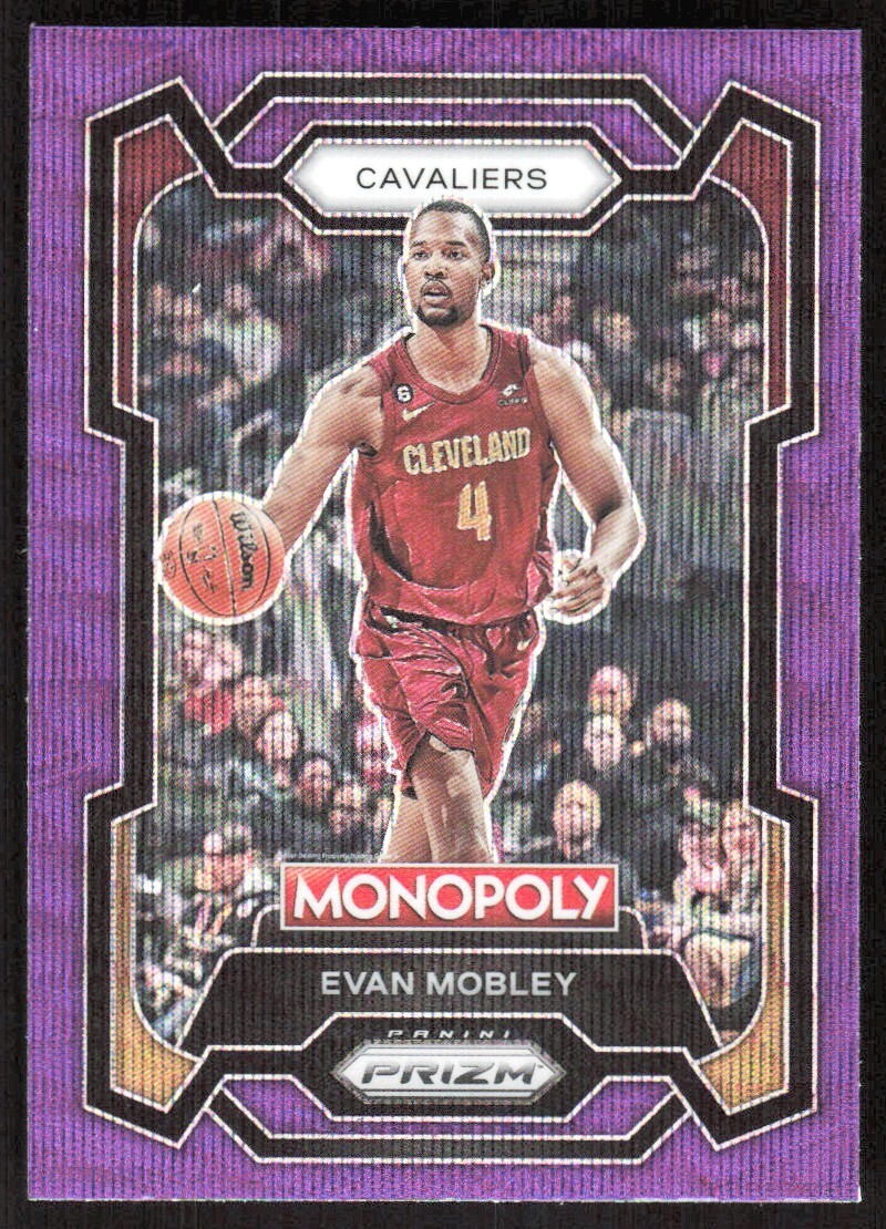 2023-24 7797B Panini Prizm Monopoly Purple WAVE PRIZM Evan Mobley ...