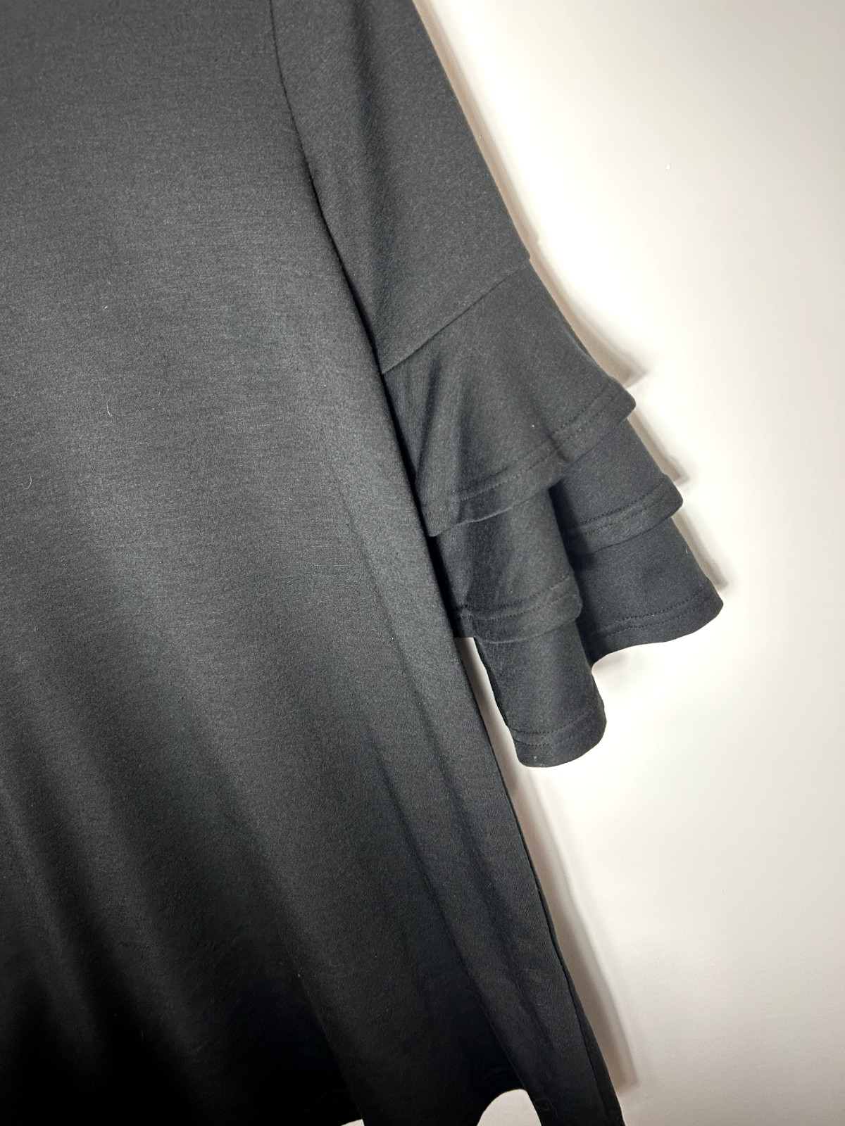 Simply Southern Black Mini Dress Ruffle Bell Sleeves … - Gem