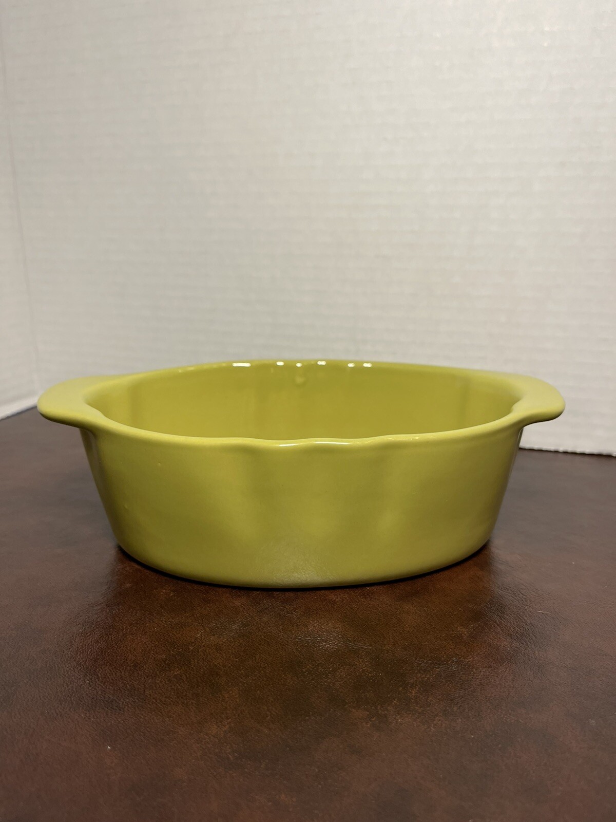 Cerutil Stoneware Small Casserole Deep Dish Green Chartreuse Made in ...