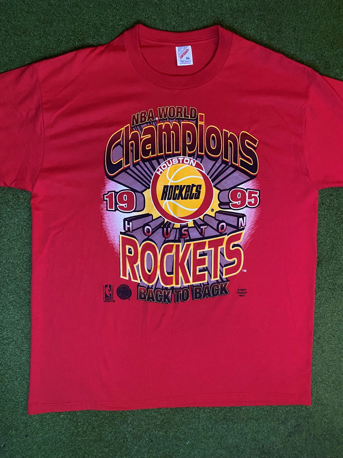 1995 Houston Rockets - NBA World Champions - Vintage … - Gem