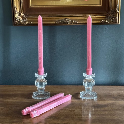 Set of 4 PartyLite 10" Square Taper Candles, Muave New in Box Unscented ...