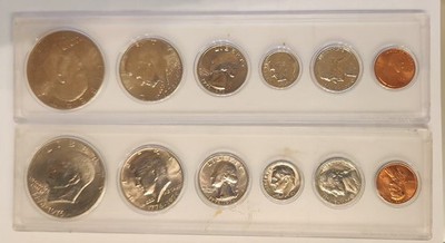 2-Whitman 1976 Bicentennial 6 Coin Sets P Uncirculated Mint in Plastic ...