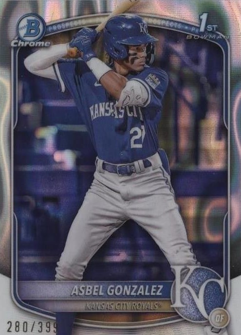 2025 Bowman - Chrome Prospects Asbel Gonzalez #BCP-4 Lava Refractor ...