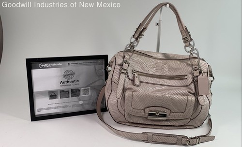 Vintage Coach Kristin Pinnacle Python Embossed 19342 Shoulder Bag - With COA | eBay