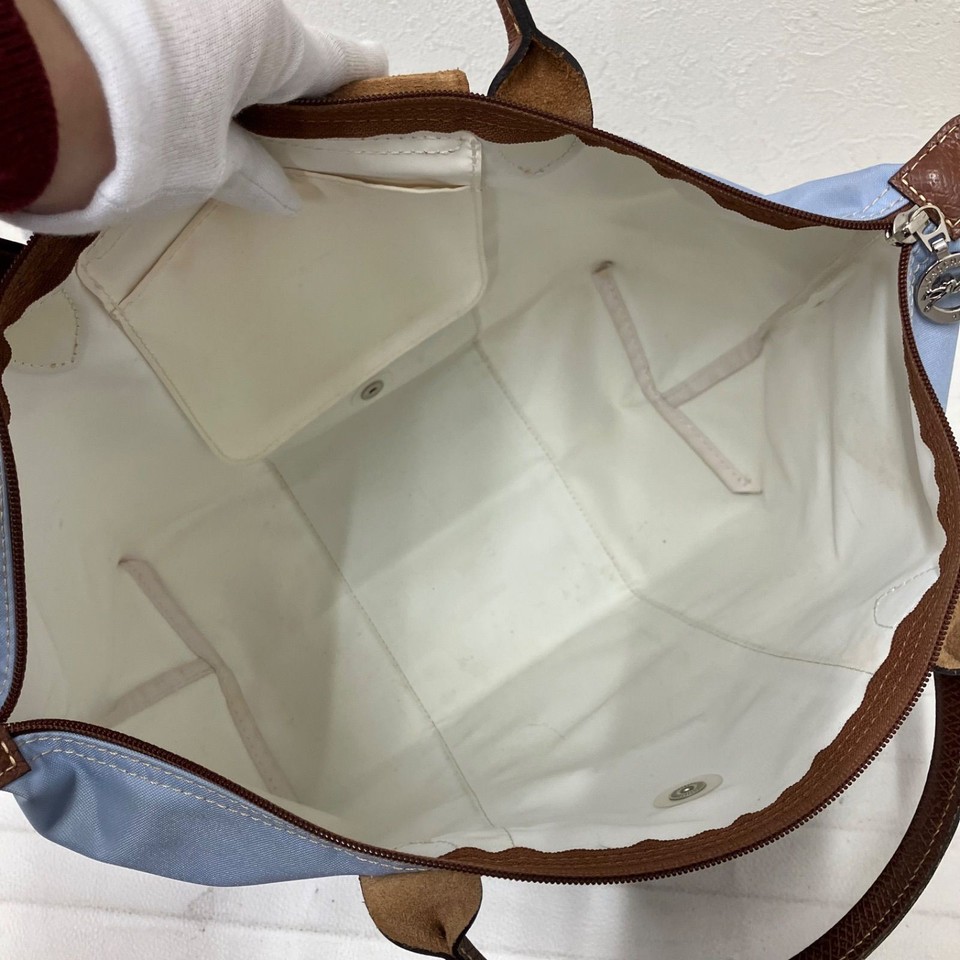 6329 LONGCHAMP Longchamp Handbag Le Pliage Customized Light Blue Navy ...