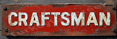 Craftsman Rust Look Metal Sign 2 Sizes to Choose From a73 | eBay