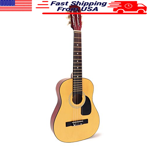 6 String Acoustic Guitar Nylon Strings Right Handed Sturdy Build 1/2 ...