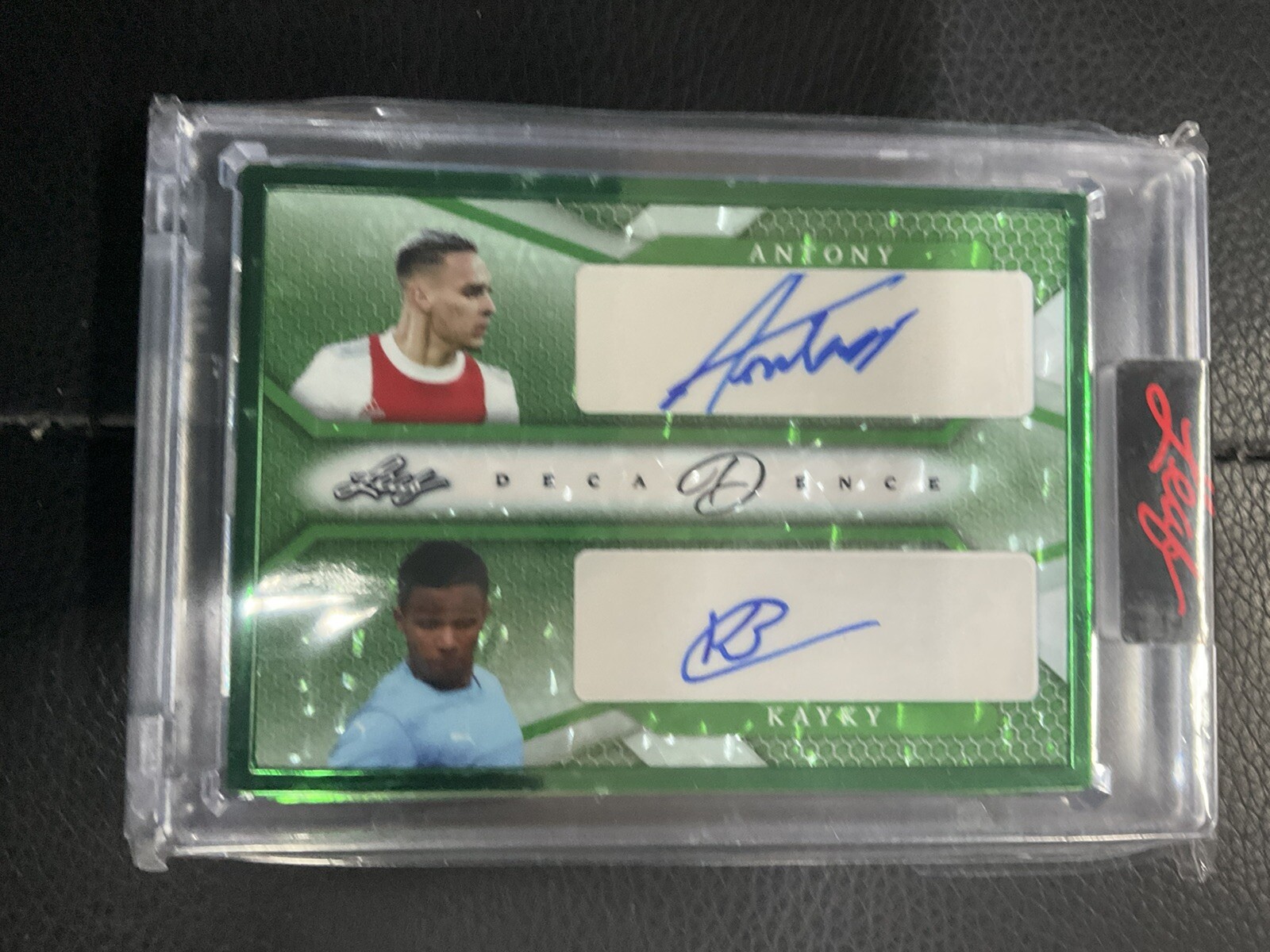 2022 Leaf Decadence Antony Kayky Green Metal Framed Dual Auto 3/4 ...