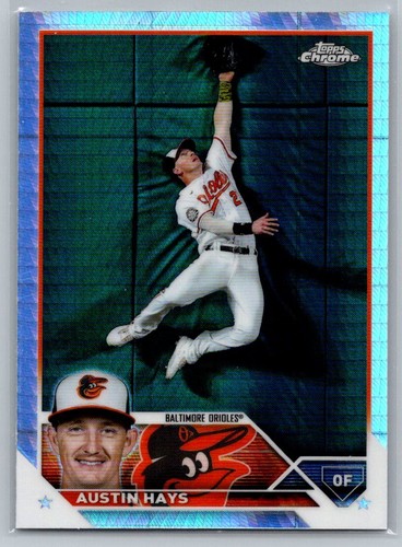 2023 Topps Chrome Prism Refractor Parallel #120 Austin Hays Baltimore ...
