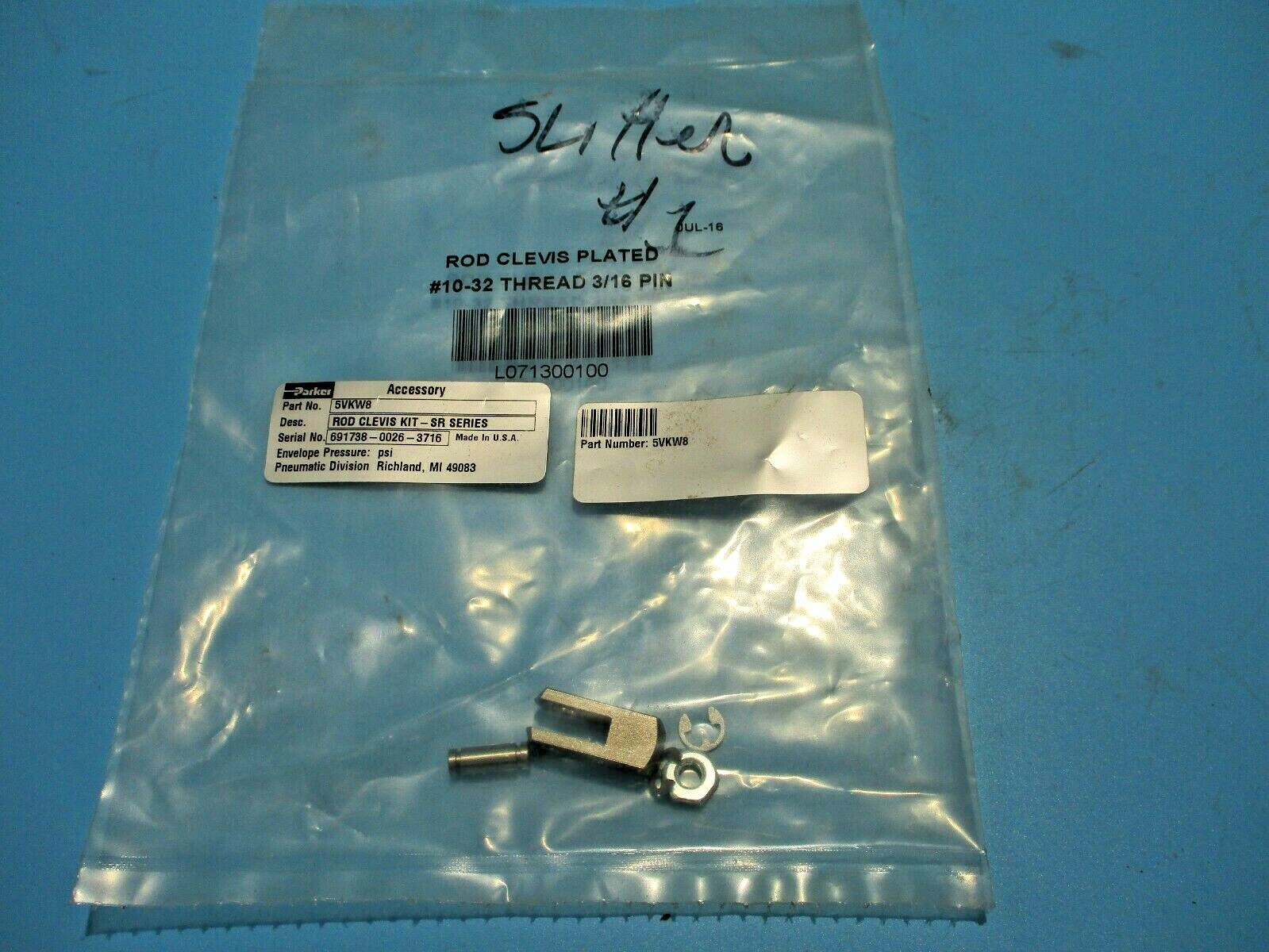 NEW PARKER 5VKW8 ROD CLEVIS KIT SR SERIES | eBay