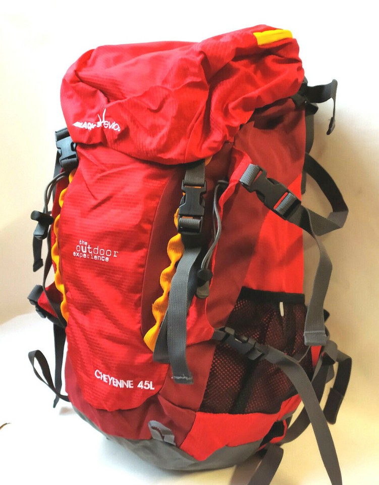 Black Crevice Rucksack Cheyenne, 45 Liter Red Wander Trekking Schule ...