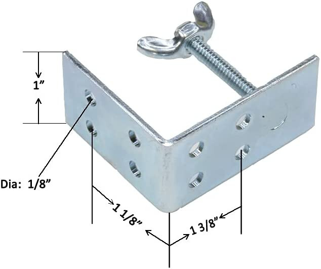 Roman Shade "L" Bracket w/wingnut For Roman (or other) Shades / Ceiling ...