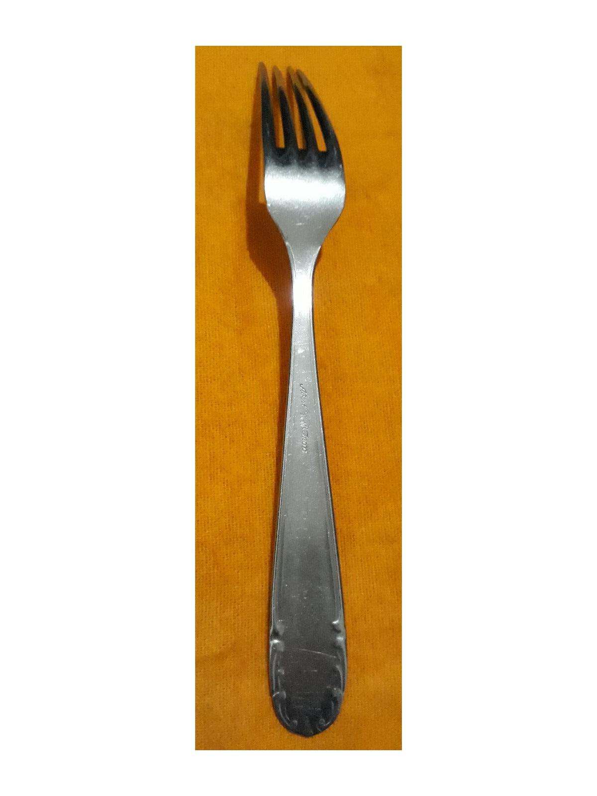 Vintage Abert Inox Stainless Steel Italy Scroll Outline Dinner Fork ...