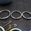 4Pcs Titanium Alloy Keyring hang Key Ring Split Ring Keychain Quickdraw ...