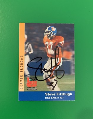 Steve Fitzhugh Autographed Denver Broncos Football Card | eBay